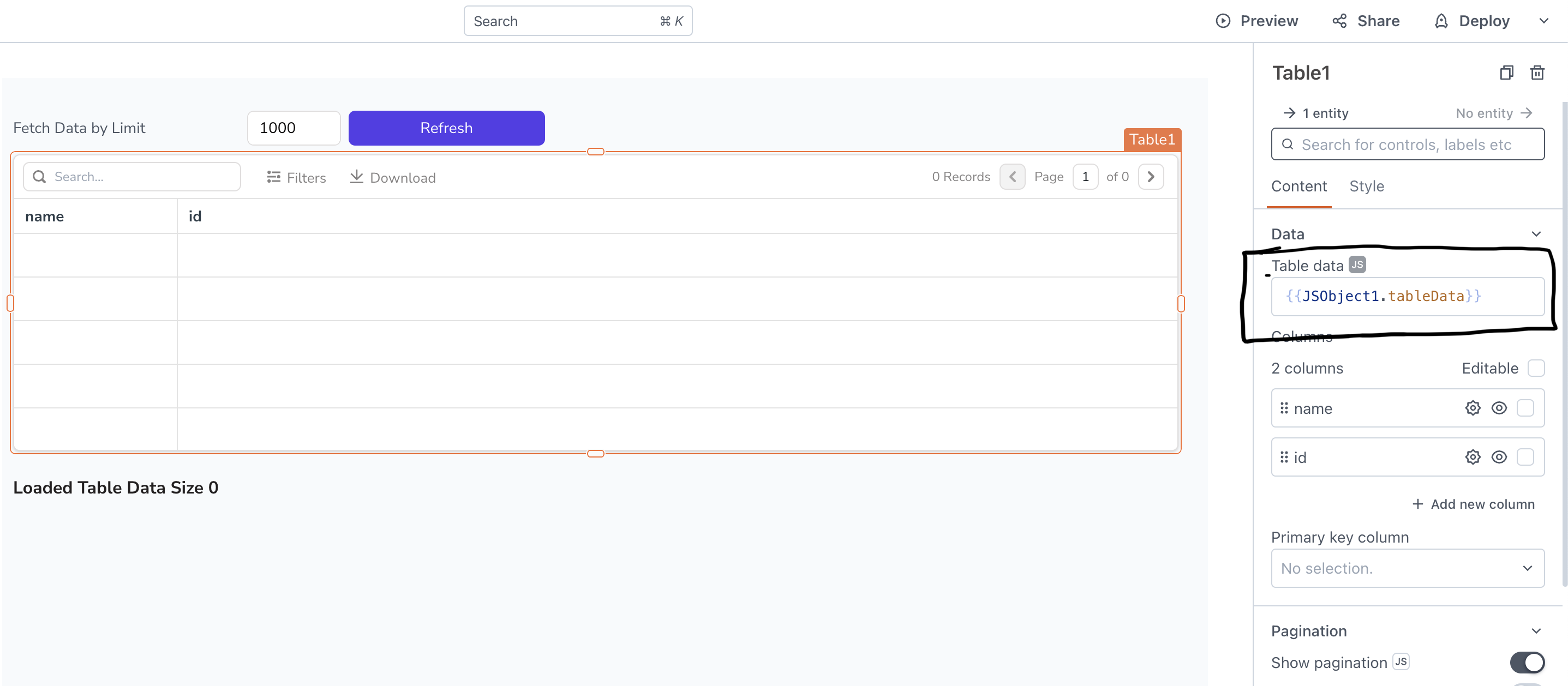Handling Large Data Without Server Side Pagination Appsmith Community Portal